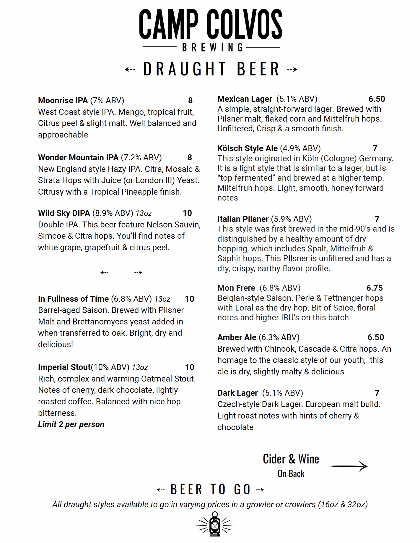 Vashon – Camp Colvos Brewing